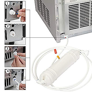 JMPTUFMT ZOKOP ZK-150 120V 495W 150lbs/68kg/24h Ice Maker Stainless Steel Transparent Frosted Lid/Display/5 * 9 Aluminum Ice Tray Commercial Silver