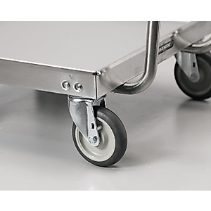 Lakeside 452 Food Service Cup and Glass Rack Dolly, Stainless Steel, 400 lb. Capacity