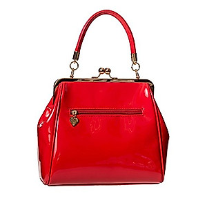 Dancing Days American Vintage Rockabilly Retro 50s Top Handle Bag Handbag (Red)