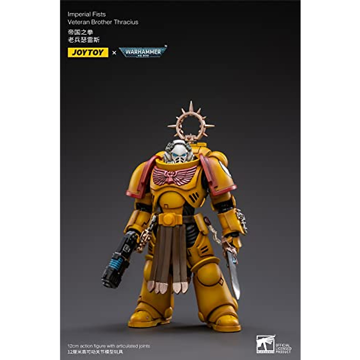 HiPlay JoyToy × Warhammer 40K Officially Licensed 1/18 Scale Science-Fiction Action Figures Full Set Series -Imperial Fists Veteran Brother Thracius