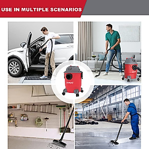 JIENUO Shop Vacuum 5 Gallon, 5.5HP Shop Vacs Wet and Dry, 3 in 1 Multifunctional Wet Dry Vacuum with Blower, Portable Commercial Vacuum Cleaner for Car, Carpet, Basement,Workshop