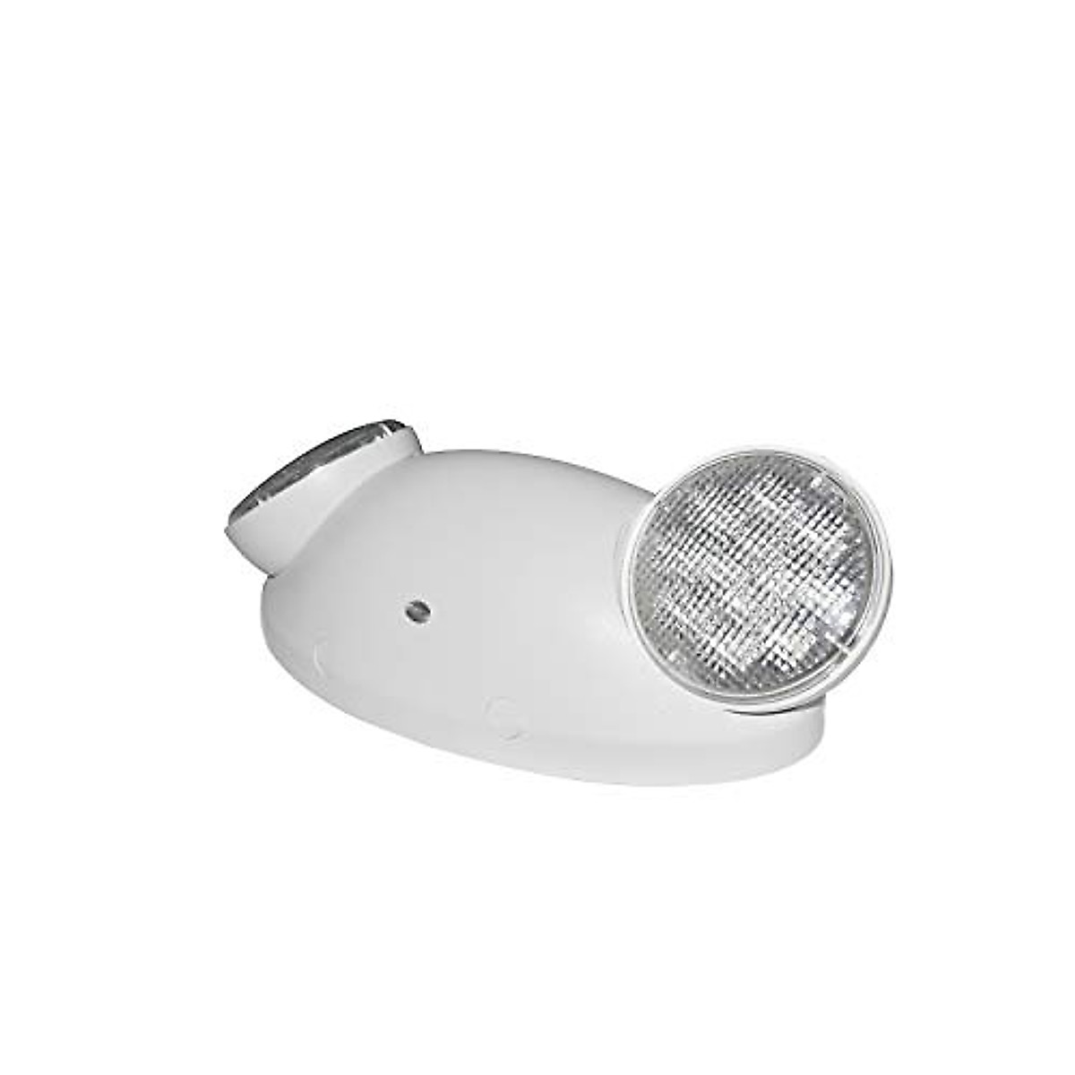 LIT-PaTH LED Emergency Exit Lighting Fixtures with 2 LED Bug Eye Heads and Back Up Batteries- US Standard Emergency Light, UL 924 and CEC Qualified, 120-277 Voltage, White, 1-Pack