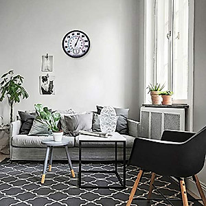 Indoor Outdoor Thermometer Hygrometer - 10 Inch Outdoor Thermometer for Patio, No Battery Needed Large Outdoor Thermometer Wireless, Outdoor Thermometers Large Numbers, Wall Thermometers