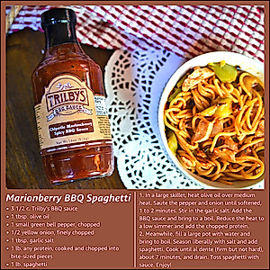 Trilby's NWest Best, Chipotle Marionberry Spicy BBQ Sauce "A Lotta Flavor, Just A Little Bitta Burn", Barbeque Sauces and Marinades, 18 oz (Pack of 2) + Includes-Free Rhino's Ground White Pepper.035oz