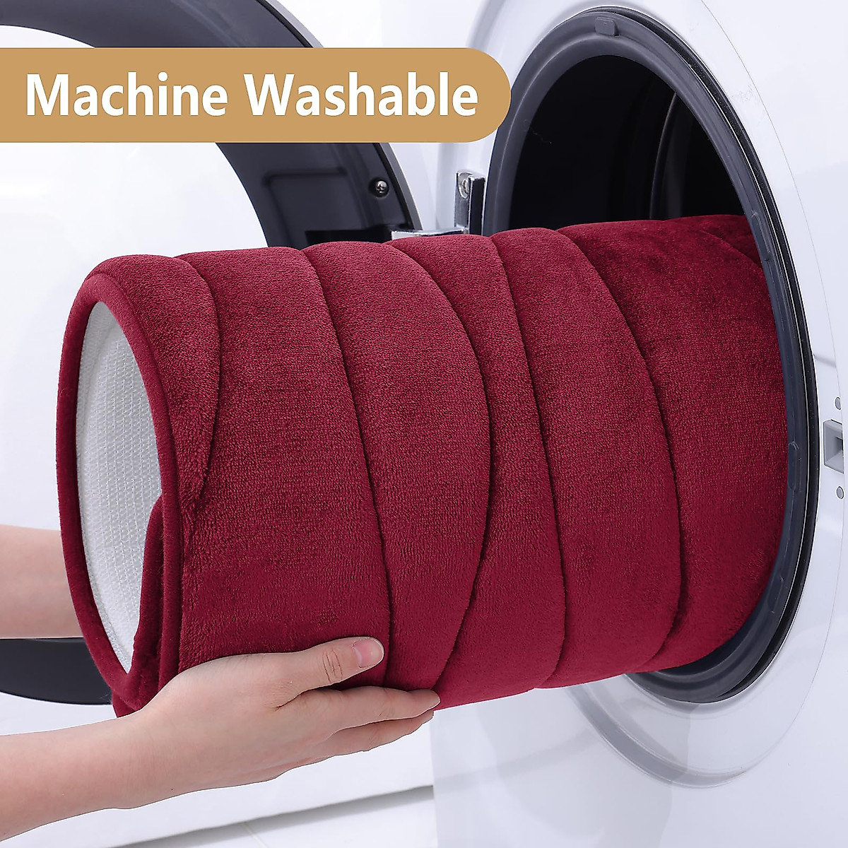 Buganda Memory Foam Bathroom Rug Mat 24x16, Extra Soft and Absorbent Bath Mats, Non-Slip and Machine Washable Bath Rugs for Bathroom Floor,Tub and Shower, Burgundy