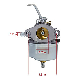 NIMTEK 632230 Carburetor for Tecumseh 631067 631828 632076 632272 5HP 6HP H30 H50 H60 HH60 4 Cycle Engine Snow Blower Troy Bilt Horse Tillers