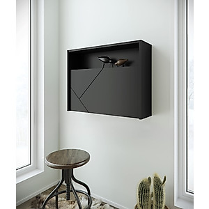 Nexera 352406 Slim Secretary Desk, Black