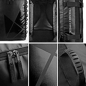 The Friendly Swede Multipurpose Laptop Backpack - Water Resistant Travel Backpack for Men and Women