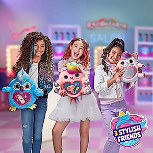 Rainbocorns Big Hair Surprise (Unicorn) by ZURU Cuddle Plush Stuffed Animal, 30+ Surprises, Collectible Baby Booboocorns, Hair Accessories, Charm Bracelets, Stickers, Ages 3+ (Unicorn)