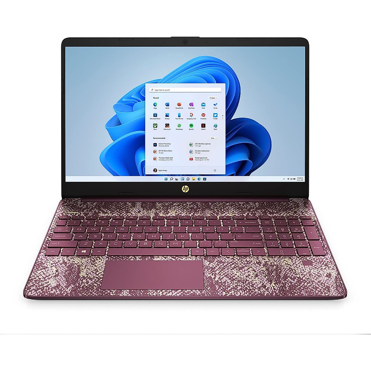 HP Laptop 15-dy4009cy 15.6" HD (1366 x 768) Touchscreen, Intel Core i5-1155G7, Intel Iris Xe Graphics, 12GB DDR4 RAM, 512GB SSD Storage, Windows 11 Home, Opulent Aubergine (Renewed)