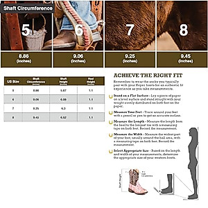 Roper Little Kids Glitter Aztec Boot, Pink, 2