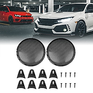 X AUTOHAUX 2pcs Grill Cover 12" Mesh Protector Car Speaker Cover Woofer Subwoofer Grill for Honda