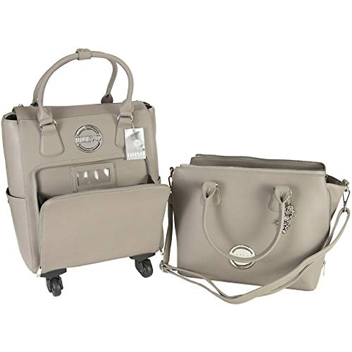 Tonic Studios Nuvo Luxury Rolling Storage Set 2/Pkg-Windsor Grey