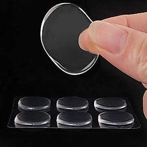 Heel Grips, 8PCS Heel Inserts, 12PCS Shoe Inserts, Gel Heel Cushion Inserts for Women Men, Adhesive Shoe Pads for Loose Shoes, Heel Slipping, Rubbing