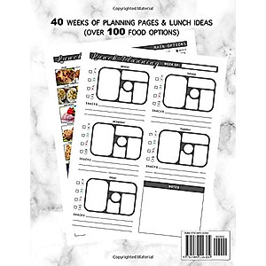 Weekly Lunch Planner: School Year Lunchbox Planner for the Bentgo Kids Bento Box: 40 Weeks of Planning Pages & Lunch Ideas (Bento Lunch Box Planners)