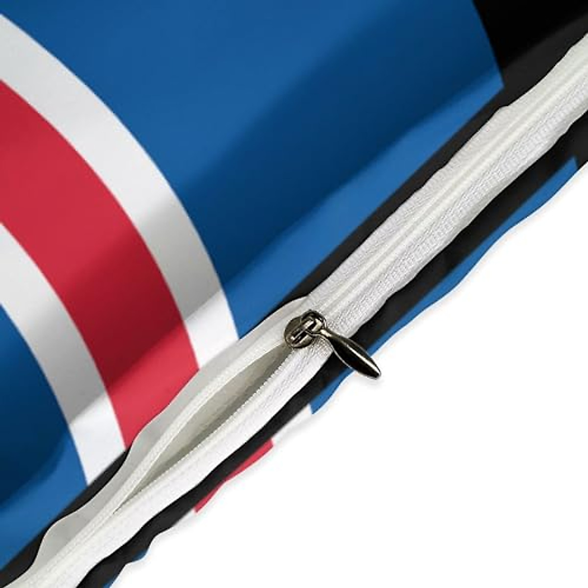 Flag of Iceland Comfortable Duvet Cover Bedding Comforter Set with Zipper Closure Bedroom 86"x70"