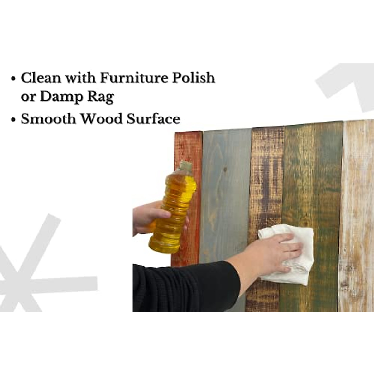 Barn Walls Whitewash Headboard King Size Weathered, Hanger Style, Handcrafted. Mounts on Wall. Easy Installation