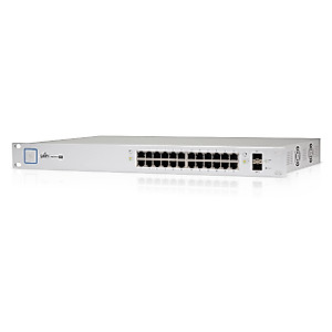 UniFi Switch PoE 24 US-24-250W 24-Port Managed PoE+ Gigabit Switch with SFP