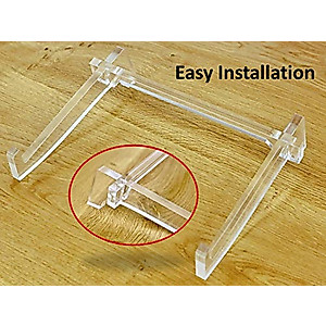 STYLEZONE Portable Acrylic Laptop Stand Detachable Laptop Raiser Laptop Cooling Support Holder Compatible with MacBook Air Mac Pro Dell Notebooks 11-17 Inch