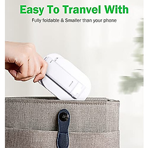 Foldable Cell Phone Stand for Desk,Height Adjustable Holder Portable Cellphone Cradle Desktop Dock Compatible with iPhone 14 13 12 Pro Max Mini Se,Samsung Galaxy S23 S22 4-8'' Smartphone