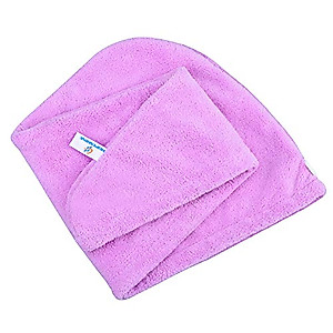 HOPESHINE Hair Towel Twist Women's Soft Shower Towels for Hair Turban Wrap Drying Head Towels Great Gift for Women (Blue+Purple+Rose Red 3-Pack)