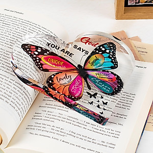 Christian Gifts for Women Birthday, Butterfly Inspirational Gifts for Friends, Religious Spiritual Gifts for Her Mom Girl Female Coworker Sister Christian Home Decorative Signs