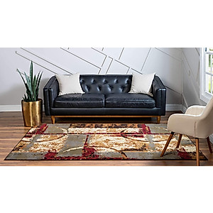 Unique Loom Barista Collection Area Rug - Catuai (2' 2" x 3' 1" Rectangle, Multi/ Brown)