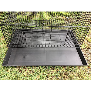 30" Large 3-Levels Easy Foldable Chew-Proof Tight Bar Spacing Ferret Chinchilla Sugar Glider Rats Mice Mouse Rodent Hamster Gerbil Hedgehog Small Animal Critter Metal Travel Carrier Cage