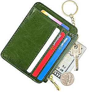 Padike Credit Card Holder Wallet Credit Card Holder for Women Slim Wallet for Women Card Wallets for Women (Green)