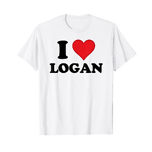 I Heart Logan First Name I Love Personalized Stuff T-Shirt