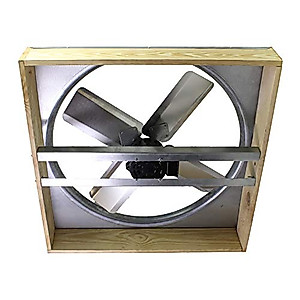 Cool Attic CX24DDWT Direct Drive 2-Speed Whole House Attic Fan with Shutter, 24 Inch