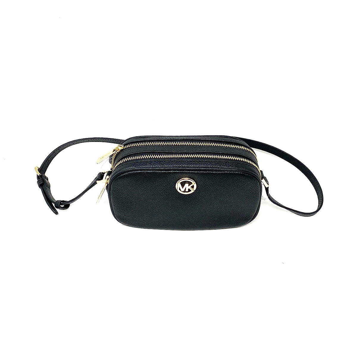 Michael Kors Fulton Double Zip Crossbody, Black