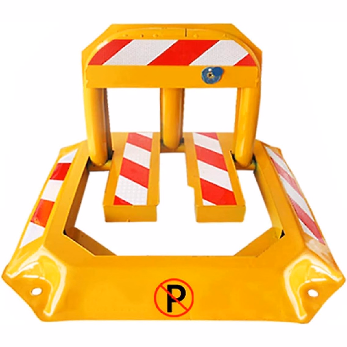 OUSIKA Parking Post, Parking Barrier, for Parking Lot Parking Blocker, Parking Space Lock,Parking Space Lock, Parking Pile Parking Space Lock Parking