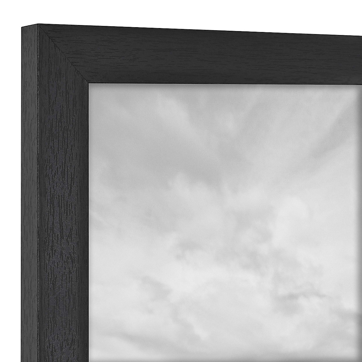 MCS Studio Gallery 8x10 Picture Frame Black Woodgrain, Vertical & Horizontal Wall Hanging & Easel for Tapletop Display, Rectangle Photo Frame for Photos, Posters & Art Prints (1-Pack)