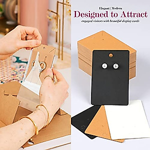KLEANSE 3.5 x 2.3 inches Earring Cards for Selling - 150 Pack of Earring Display Cards with Self 150 Sealing Bags - Earring Packaging Supplies for Small Business - Necklace Cards, Jewelry Cards (Multi Color)
