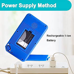 Douddy 16 Bit Handheld Game Console for Kids Adults Built in 220 HD Classic Electronic Games 3.0 Inches Screen USB Rechargeable Seniors Arcade Entertain Player (Blue)