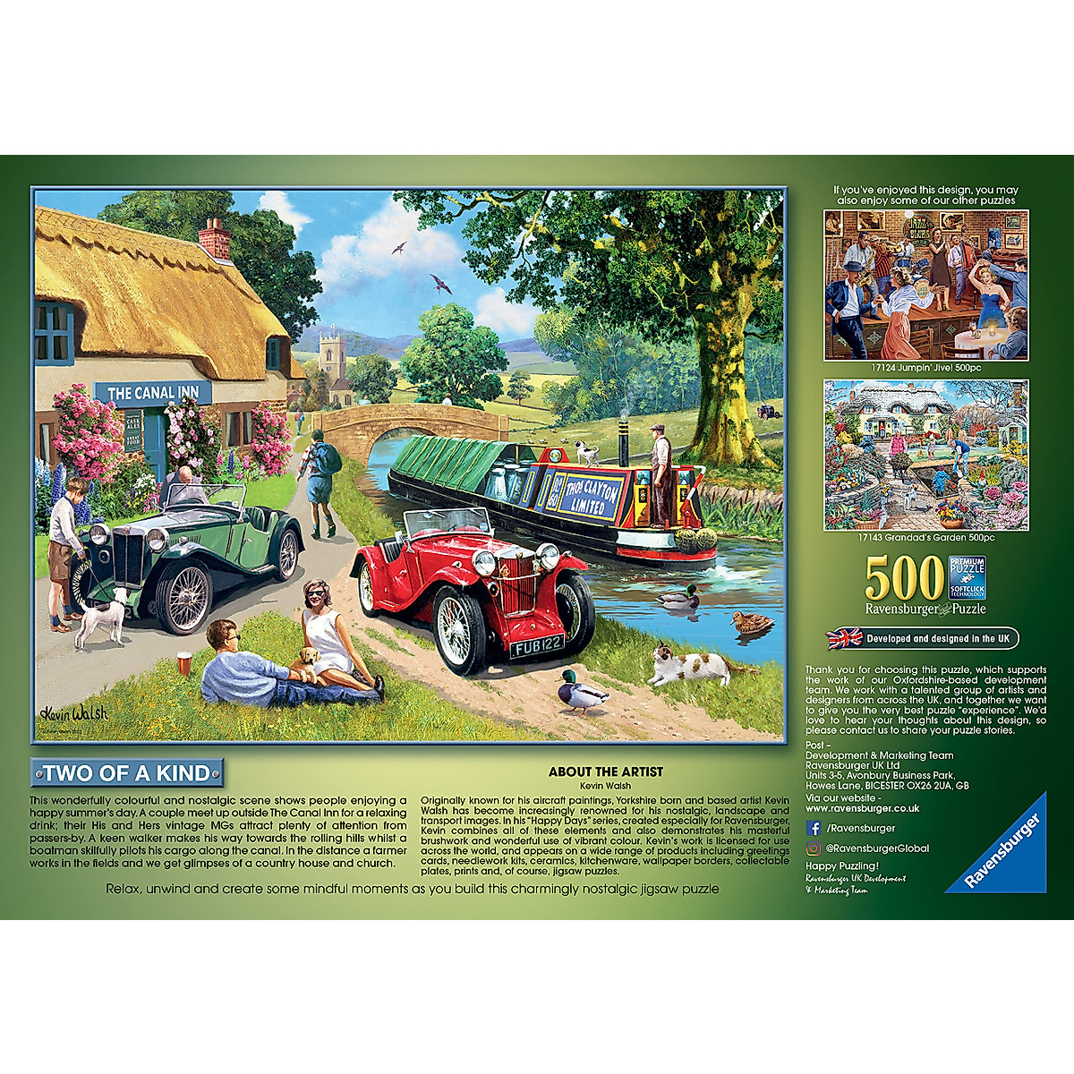 Ravensburger Two of a Kind 500 Piece Jigsaw Puzzles for Adults & Kids Age 10 Years Up - Nostalgic Puzzle