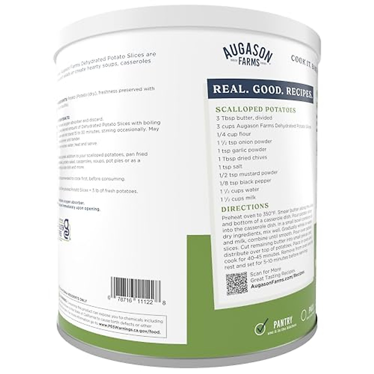 Augason Farms Dehydrated Potato Slices 1 lb.