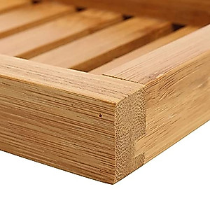 ZLXDP Handmade Bath Tray Bathroom Shelves Apply for Pad/Book/Tablet Home Bathrooms Accessories Bathtub Rack Stand