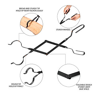 Fire Pokers Set for Fireplace,32 Inch Solid Steel Fire Pit Campfire Poker with Blow Poke Function Set, Heavy Duty Fireplace Poker Wood Stove Fire Pit Tools