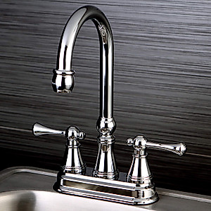 Kingston Brass KS2491BL Victorian Bar Faucet, Polished Chrome
