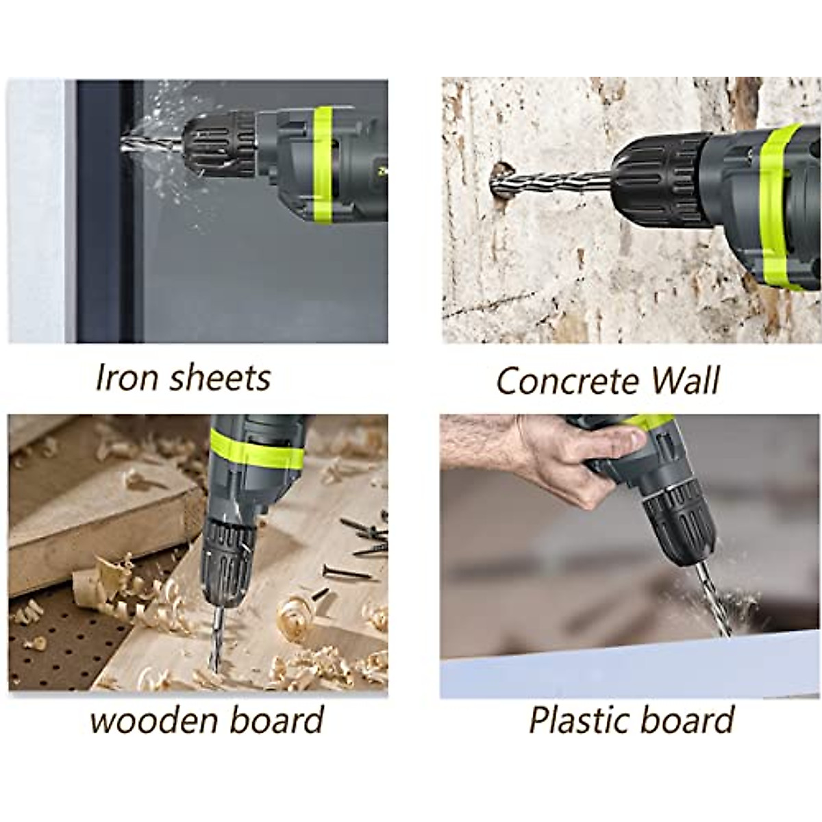 OMYZERO 60 Pcs 1.0mm,1.5mm,2.0mm,2.5mm,3.0mm,3.5mm Drill Bit Set Premium 4341 HSS Micro Drill Bits for Wood, Metal, Steel, Plastic, Aluminum Alloy