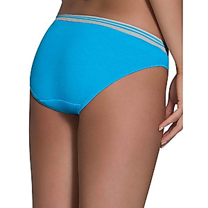 Fruit of the Loom Women's 6 Pack Heather Low-Rise Hipster Panties, Assorted, 8