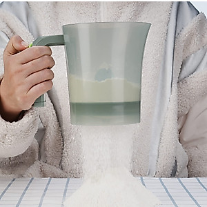 HESEXID Flour sifter,Battery Operated Electric flour sifter,Baking sifter with food grade stainless steel sifter. (black)