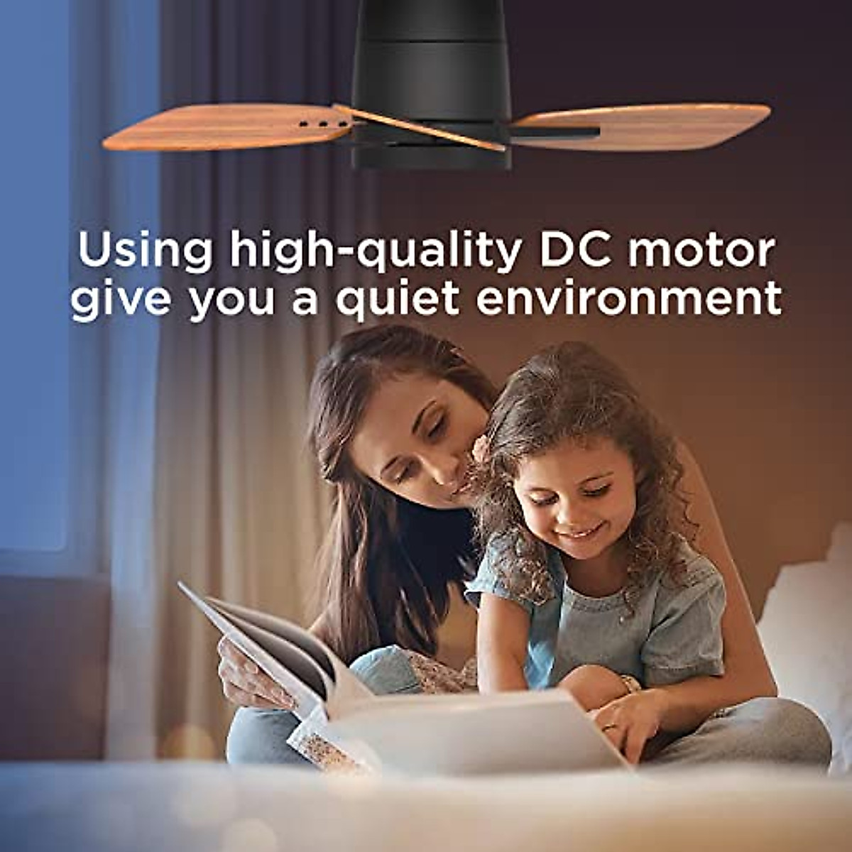 TALOYA Small Ceiling Fan with Lights and Remote Control 30 inch Multifunctional Quiet Fan with Three Color Temperature Light and Reversible Blades