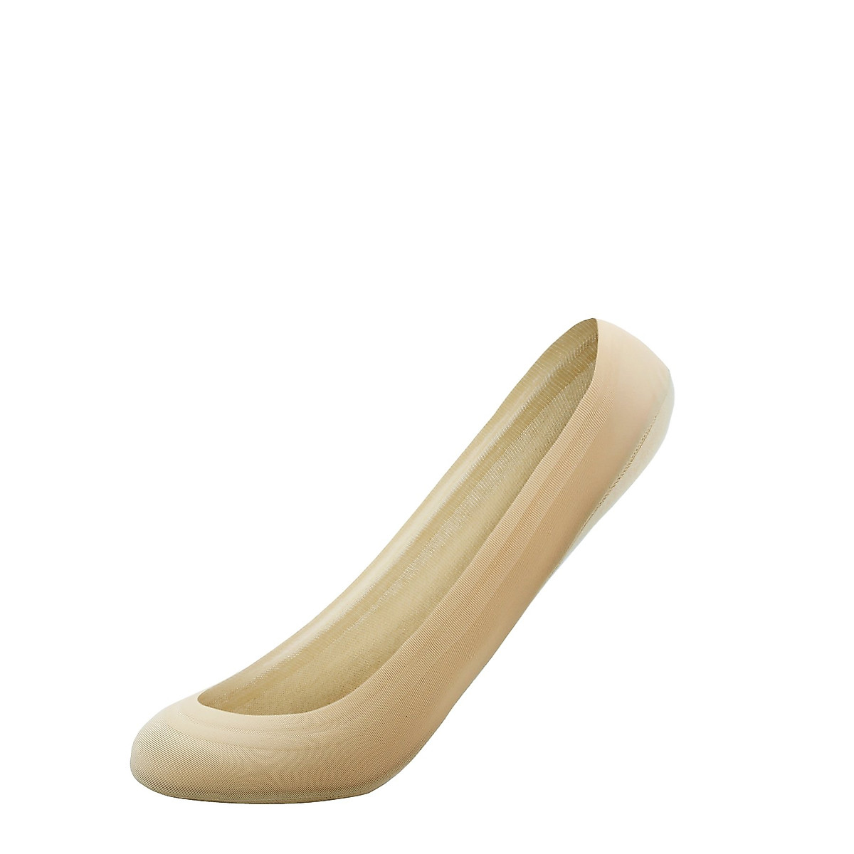 Jarseen 4 Pairs No Show Liner Socks Women's Low Cut Cotton Nylon Boat Invisible Hidden Socks Non-Slip for Flats (Shoe Size 9-11, 4Nude)