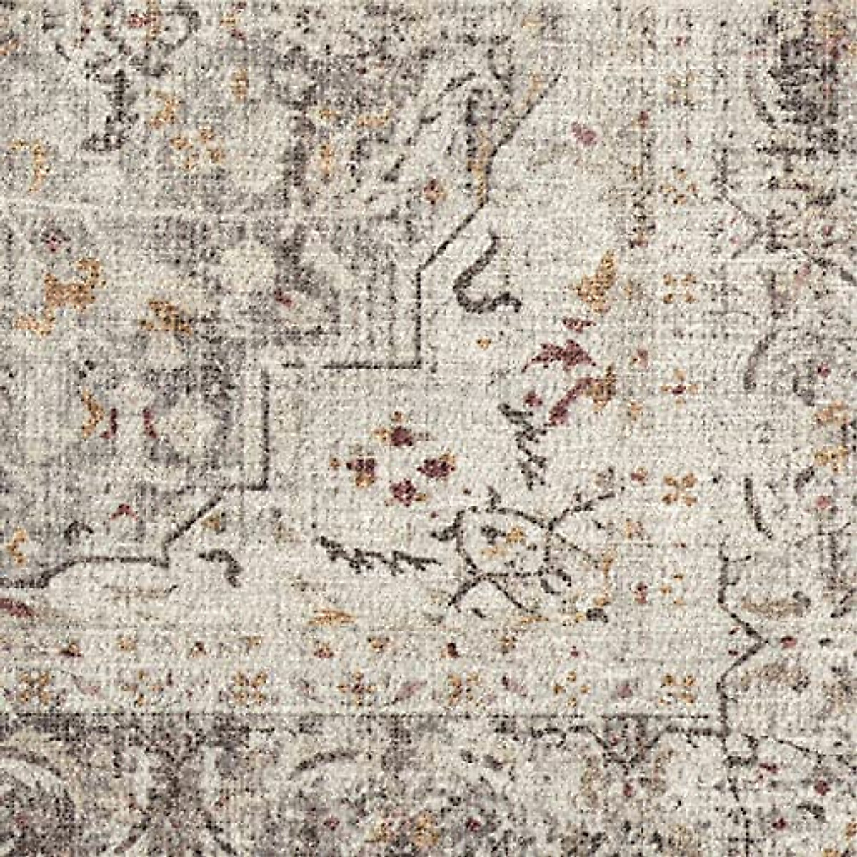 RUGGABLE Sarrah Runner Rug - Perfect Vintage Washable Rug for Entryway Hallway Kitchen - Pet & Child Friendly - Stain & Water Resistant - Hazel 2.5'x7' (Standard Pad)