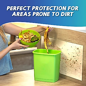 HA SHI Wall Protector Sheets Roll 12Inch x 16.4FT, Clear Wall Protector Film Stickers Self-Adhesive, Easily Removable, Durable Protective Film for Kitchen & Office