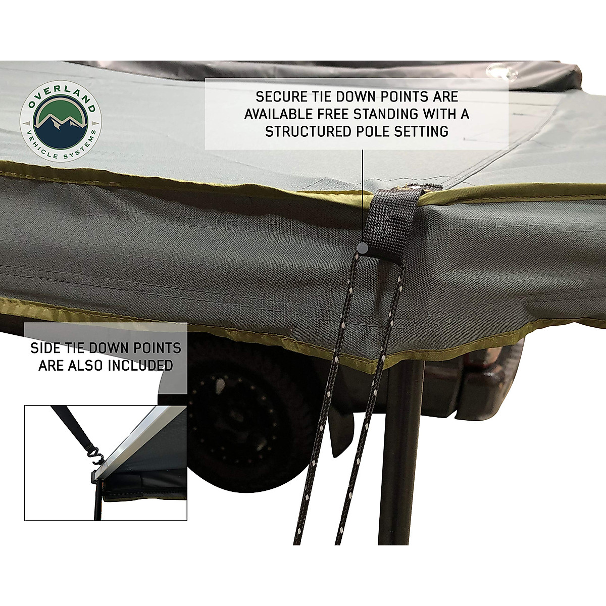 Nomadic 270 LT Awning - Passenger Side - Dark Gray Cover with Black Cover Universal