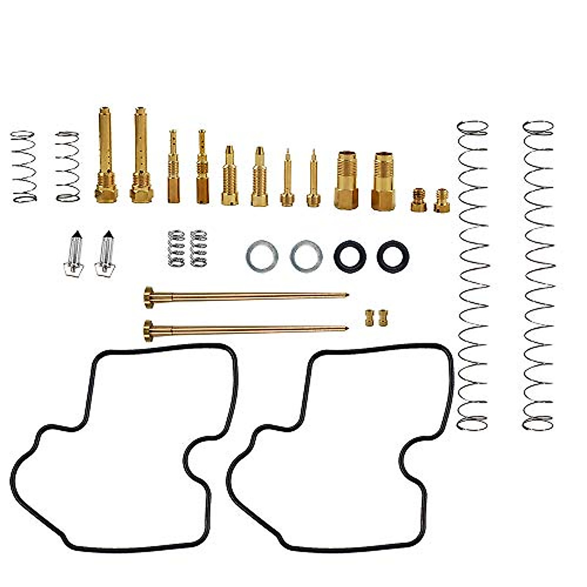 Autoparts Pack of 2 Carburetor Rebuild Kit Replacement for Kawasaki KFX700 2004-2009 ATV
